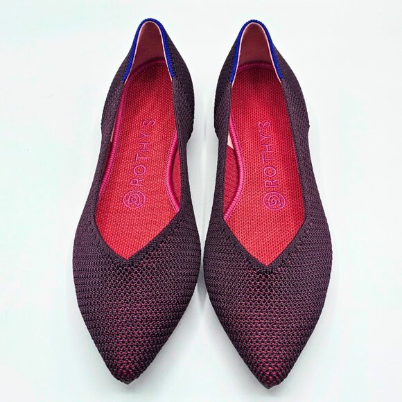 Rothy's | Shoes | Nwot Rothys Rare Marion Pointedtoe Flats In Cabernet ...